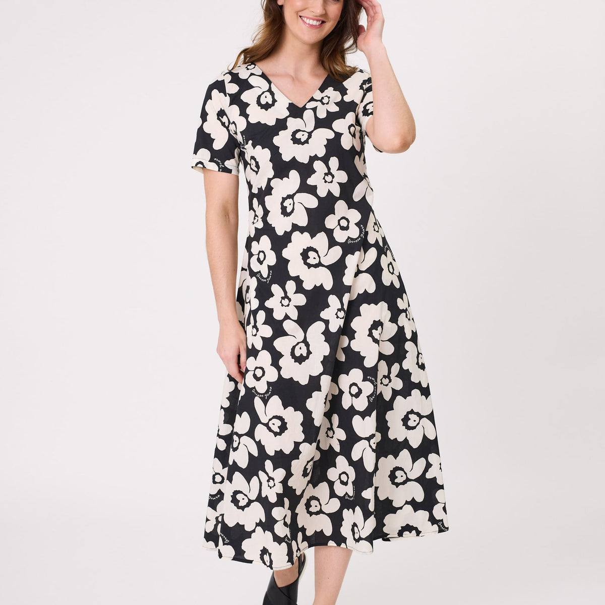 Lemon Tree Marta Dress Black White Floral – Spoilt Boutique