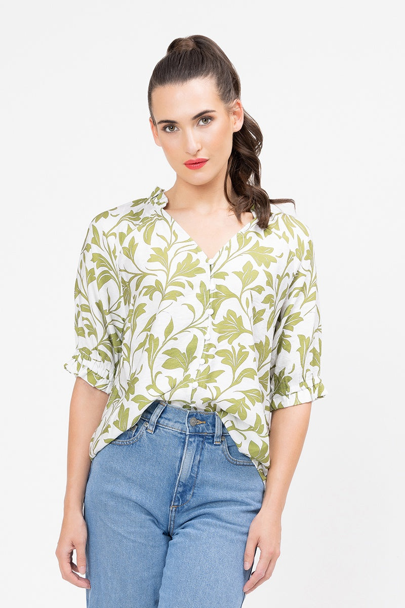 Seeking Lola Essence Top - Olive Stem – Spoilt Boutique
