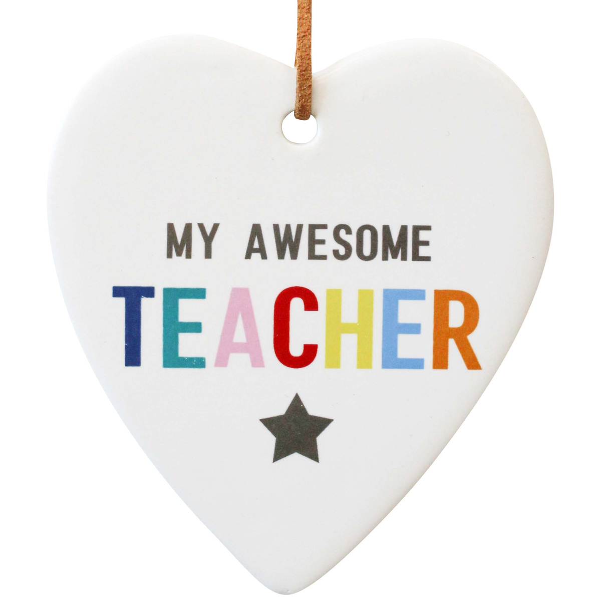 Lavida Hanging Heart Awesome Teacher – Spoilt Boutique