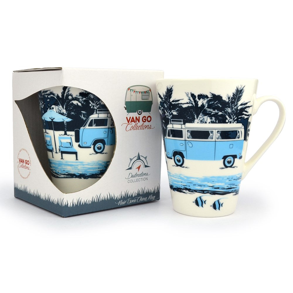 Van Go China Mug Hippy Days Kombi and Caravan – Spoilt Boutique